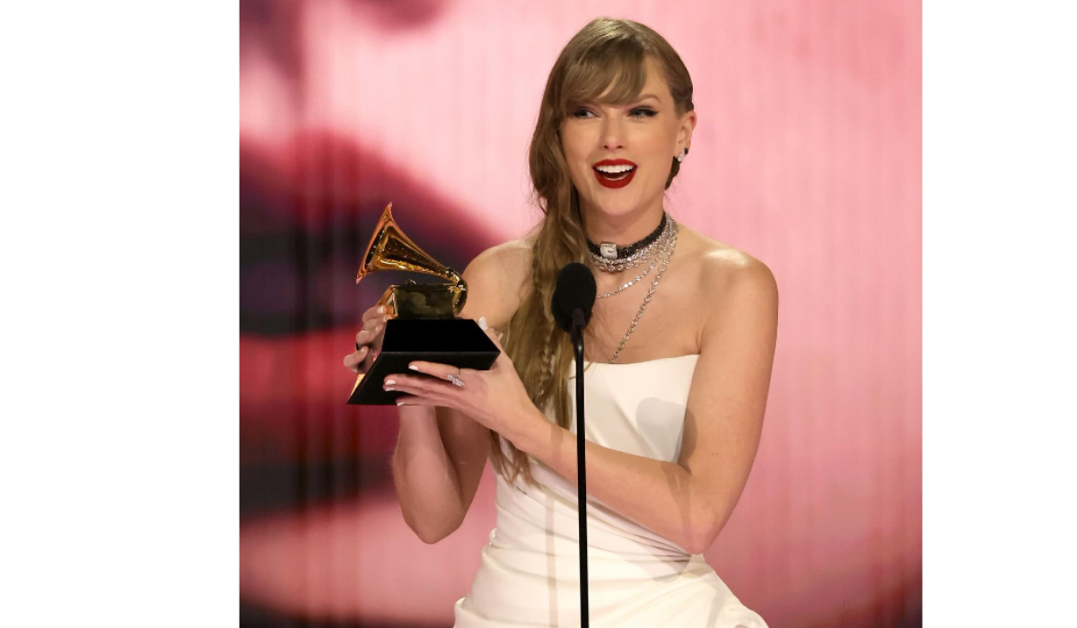 Taylor Swift Stuns in Schiaparelli at the 2024 Grammys - TNH